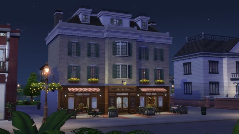 The Sims 4 Cozy Bistro Kit - The Sim Architect